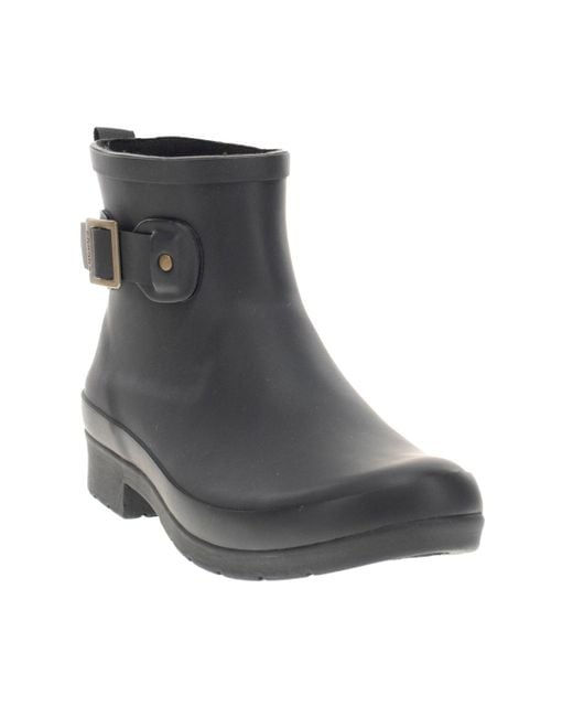 Chooka Eastlake Ankle Rain Boot in Black | Lyst