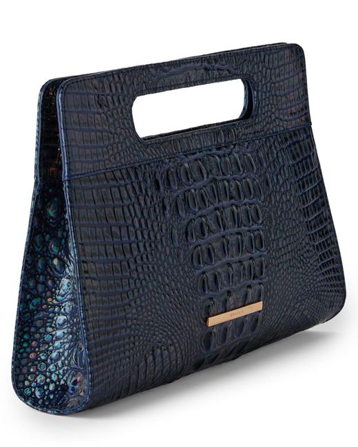 Brahmin Ravina Leather Melbourne Clutch in Blue | Lyst