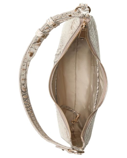 Brahmin Tabitha Leather Shoulder Bag in Gray | Lyst