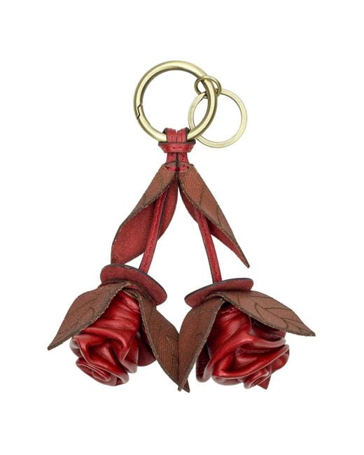 Patricia Nash Laced Rose Bag Charm in Red | Lyst