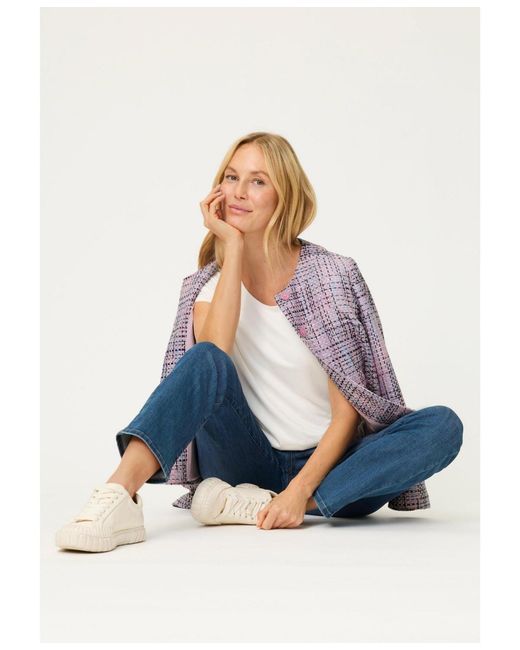 Olsen Tweed Jacket in Purple | Lyst