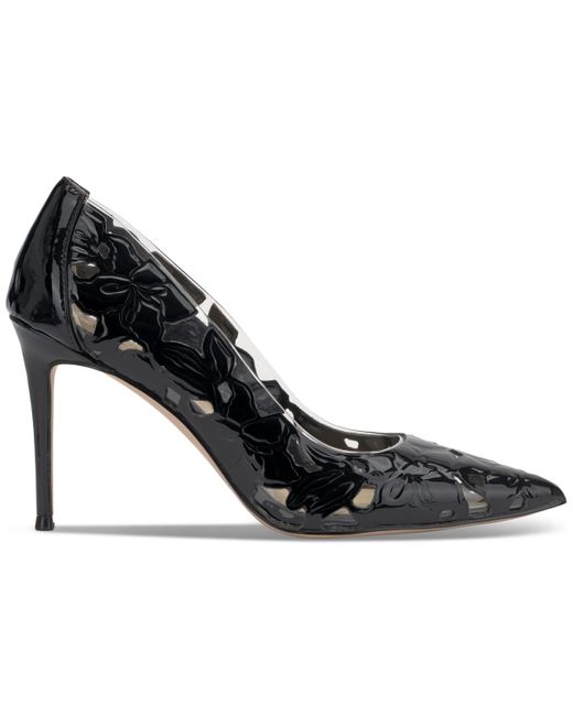Jessica Simpson Erinia Cutout Floral Pumps in Black | Lyst
