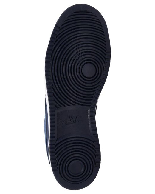 Nike Court Vision Low Nubuck Casual Sneakers From Finish Line in Blue ...