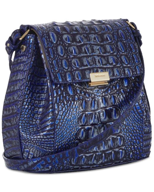 Brahmin Melbourne Margo Embossed Leather Crossbody in Blue | Lyst Brahmin Melbourne Margo Embossed Leather Crossbody in Blue | Lyst