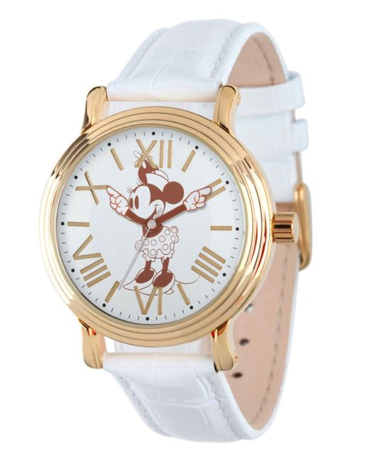 ewatchfactory Disney Minnie Mouse Shiny Gold Vintage Alloy Watch in ...