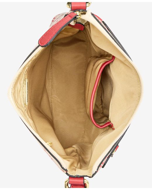 Giani Bernini Monogram Signature North South Crossbody in Red | Lyst