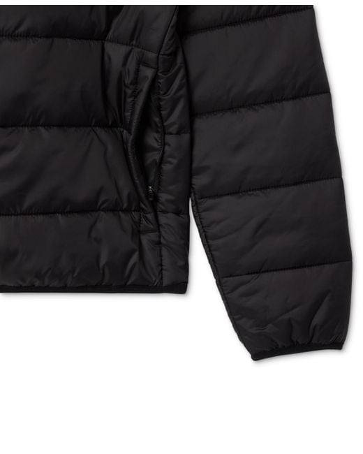 Lacoste Water Repellent Full Zip Puffer Jacket in Black for Men | Lyst