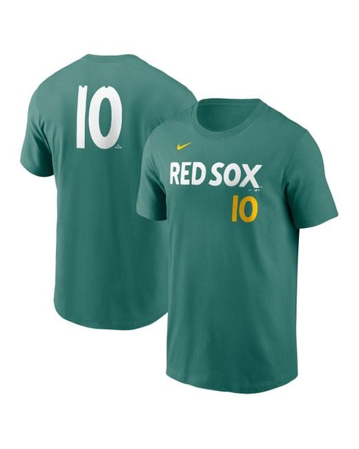 Nike Trevor Story Boston Red Sox 2025 City Connect Fuse Name Number T-shirt in Green for Men | Lyst