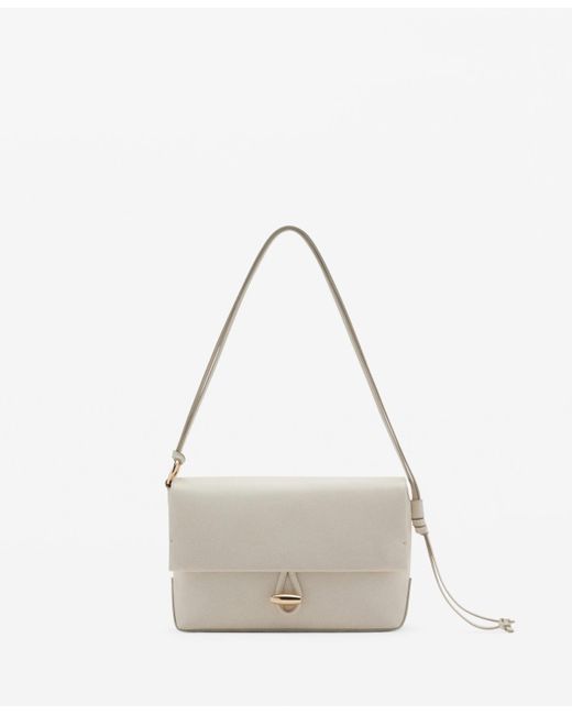 Mango Strap Shoulder Bag in White | Lyst