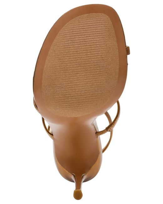 Steve Madden Python Embellished T-strap Stiletto Heel Dress Sandals in ...