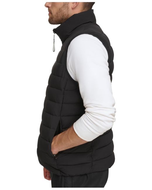 Calvin Klein Stretch Puffer Vest in Black for Men | Lyst
