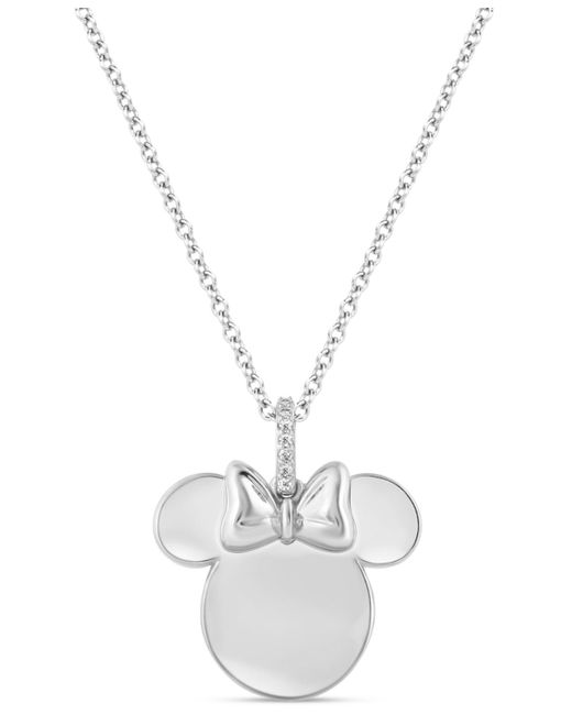 Wonder Fine Jewelry Disney Diamond Accent Minnie Mouse Silhouette ...