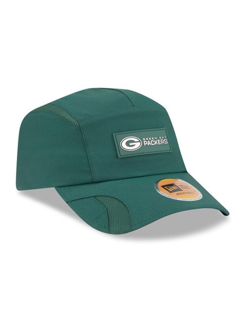 KTZ Bay Packers 2025 Sideline Runner Adjustable Hat in Green for Men | Lyst
