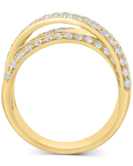 Effy Effy Diamond Crossover Statement Ring (1-5/8 Ct. T.w. in Metallic ...