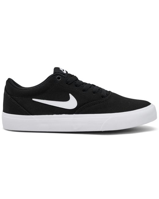 Nike Sb Charge Canvas Casual Skate Sneakers From Finish Line in Black ...