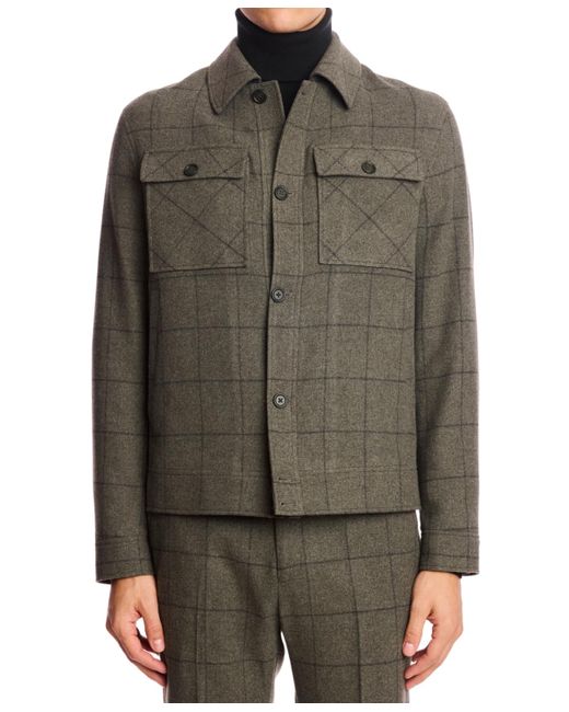 Paisley & Gray Hilo Button-up Jacket in Brown for Men | Lyst