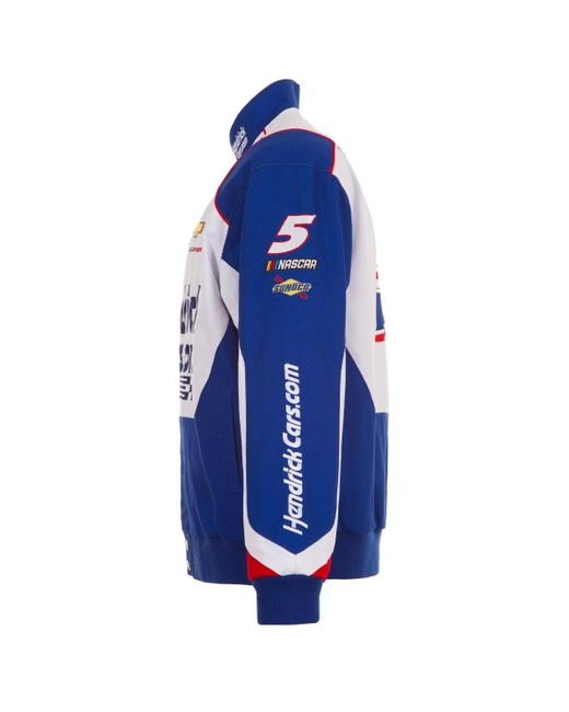 JH Design Royal/white Kyle Larson Hendrickcars.com Full-snap Twill ...