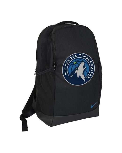 Nike Minnesota Timberwolves Brasilia Backpack in Black | Lyst