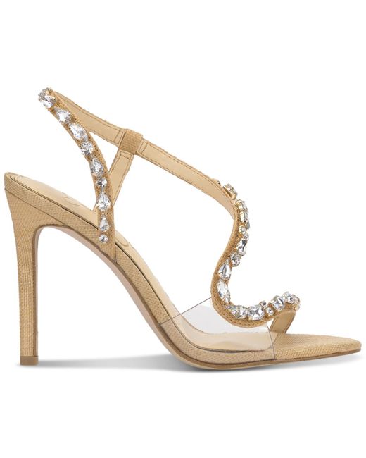 Jessica Simpson Jaycin Barely-there Rhinestone Evening Sandals in ...