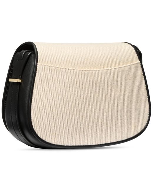 Michael Kors Michael Lydia Small Flap Messenger Bag in Natural | Lyst