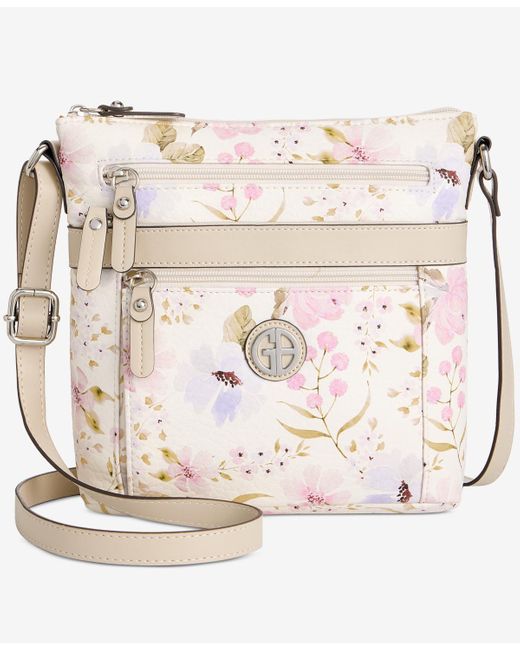 Giani Bernini Floral Small Crossbody in Natural | Lyst