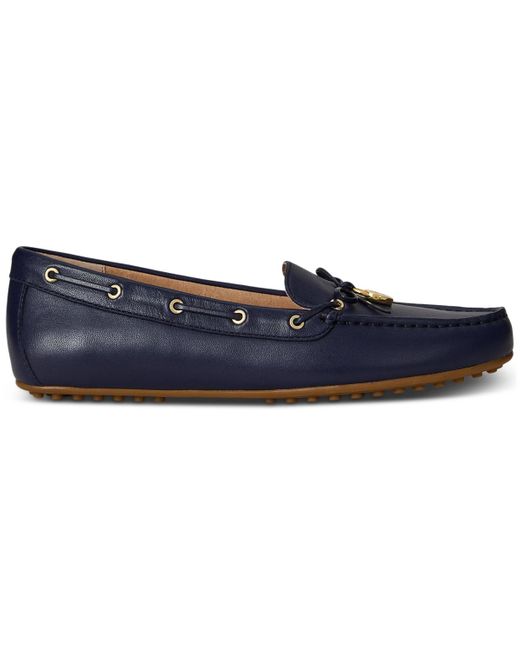 Ralph Lauren Wylie Driver Flats in Blue | Lyst