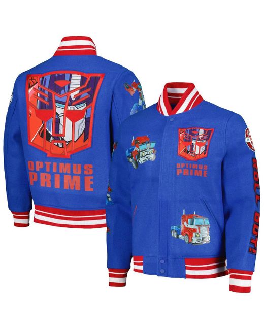 FREEZE MAX Transformers Roll Out Full-zip Varsity Jacket in Blue for ...