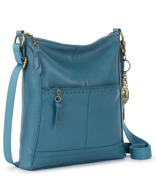 The Sak Lucia Leather Crossbody Bag in Blue | Lyst