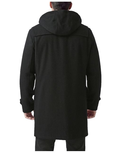 BGSD Men Benjamin Wool Blend Classic Duffle Coat in Blue for Men | Lyst
