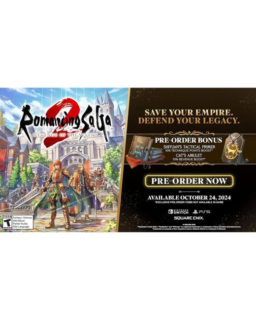 Square Enix Romancing Saga 2: Revenge Of The Seven For Playstation 5 in ...