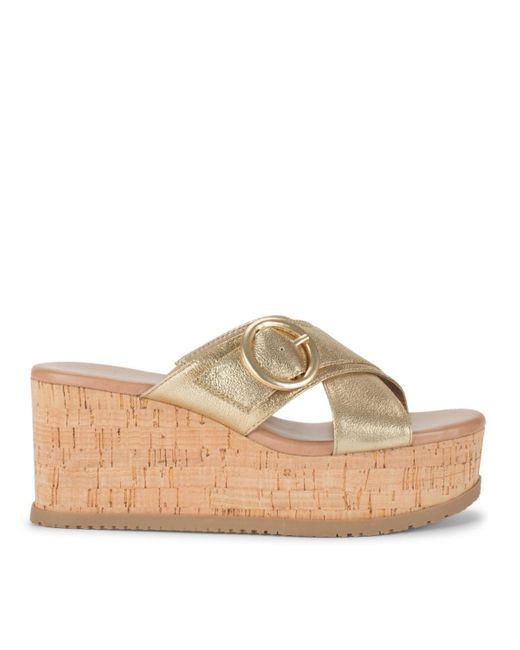 BareTraps Sydney Wedge Sandals in Natural | Lyst