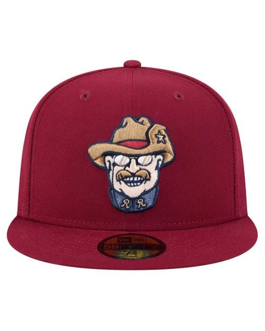 KTZ Â Frisco Roughriders Authentic Collection 59fifty Hat in Red for ...