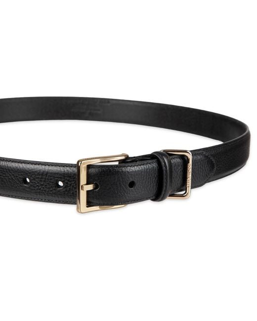 Tommy Hilfiger Double Loop Leather Belt in Black for Men | Lyst