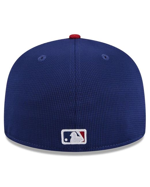 KTZ White Texas Rangers 2024 Batting Practice 59fifty Fitted Hat in ...