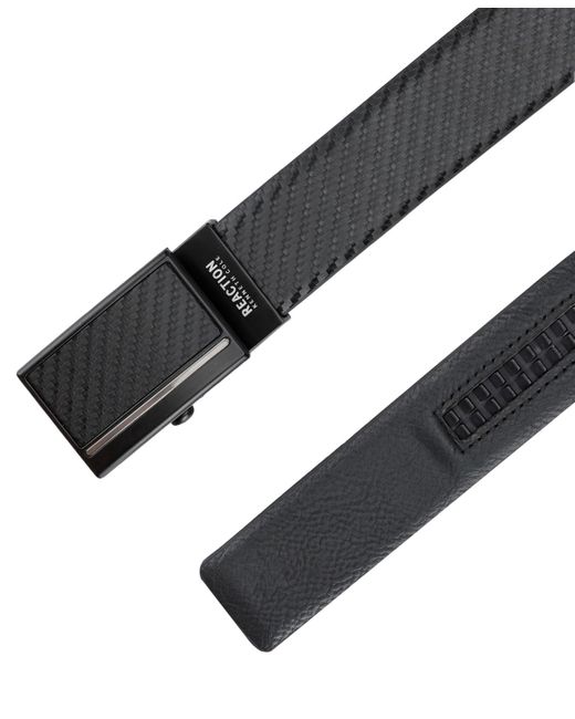 Kenneth Cole Exact System Track Lock Carbon Texture Belt in Black for ...