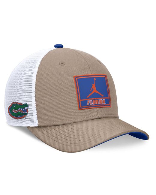 Nike Khaki/white Florida Gators 2024 On Field Jumpman Trucker ...