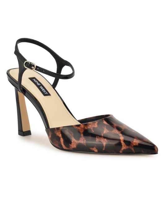 Nine West Dres Tapered Heel Pumps in Metallic | Lyst