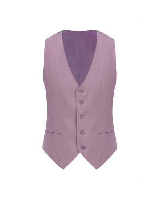 Gino Vitale Skinny Fit 3-piece Suit in Purple for Men | Lyst
