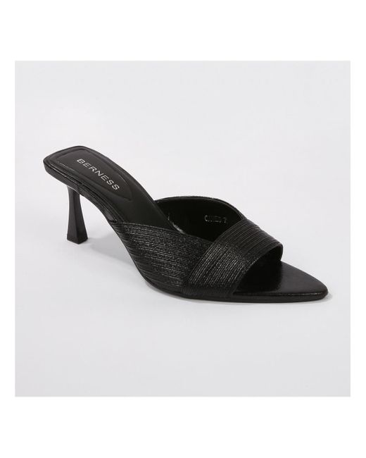 BERNESS Cameo Slide Heels in Black | Lyst