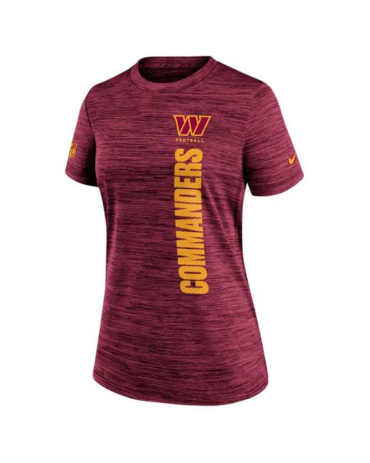 Nike Washington Commanders Velocity Performance T-shirt in Red | Lyst