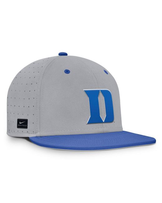 Nike Duke Blue Devils On-field Dugout True Performance Fitted Hat for ...