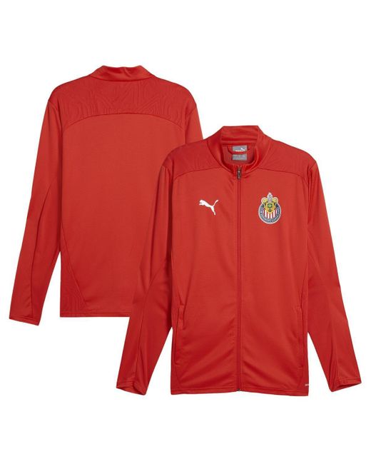 PUMA Â Chivas 2024/25 Drycell Full-zip Training Jacket in Red for Men ...