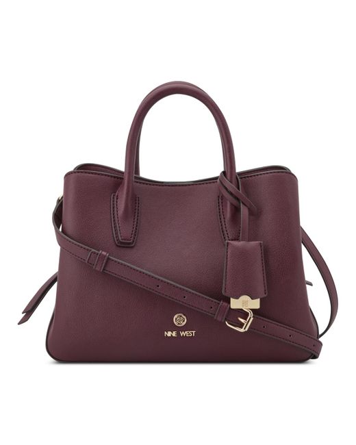 Nine West Lakelyn Triple Compartment Carryall Tote Bag in Purple | Lyst