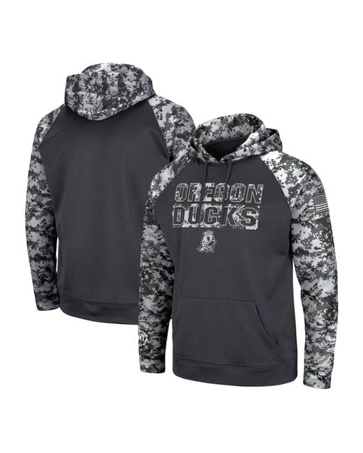 Colosseum Athletics Charcoal Oregon Ducks Oht Military-inspired Appreciation Digi Camo Big And ...