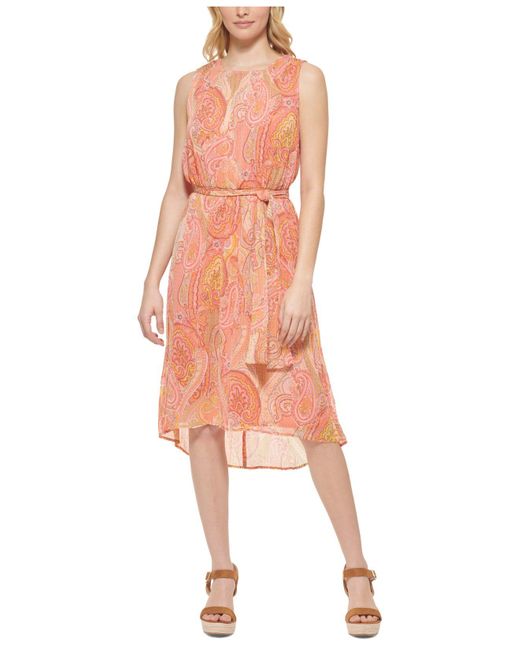 Tommy Hilfiger Synthetic Casbah Paisley-print Dress in Pink | Lyst Tommy Hilfiger Synthetic Casbah Paisley-print Dress in Pink | Lyst
