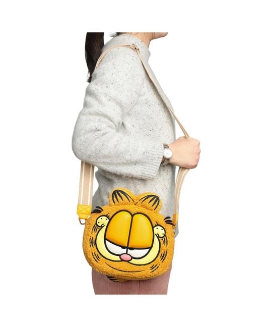 Garfield 3d Character Plush Crossbody Bag in Metallic | Lyst