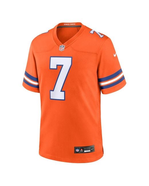 Nike John Elway Denver Broncos Mile High Collection 1977 Throwback ...