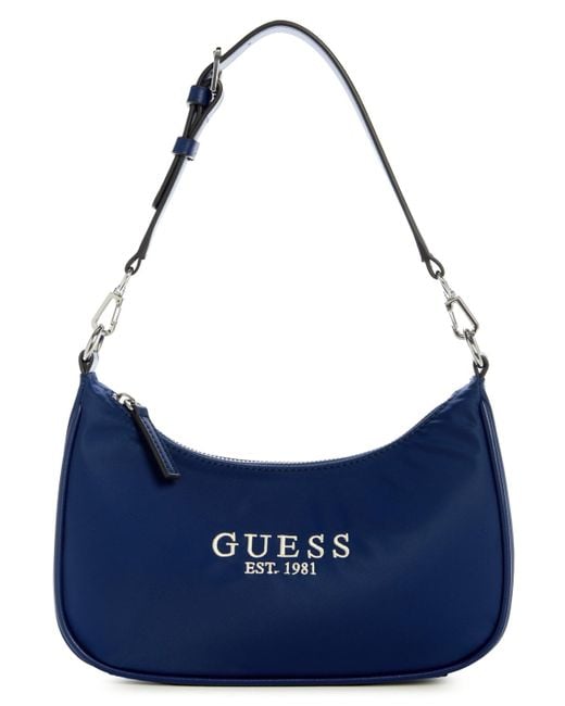 Guess Arona Small Shoulder Bag in Blue | Lyst