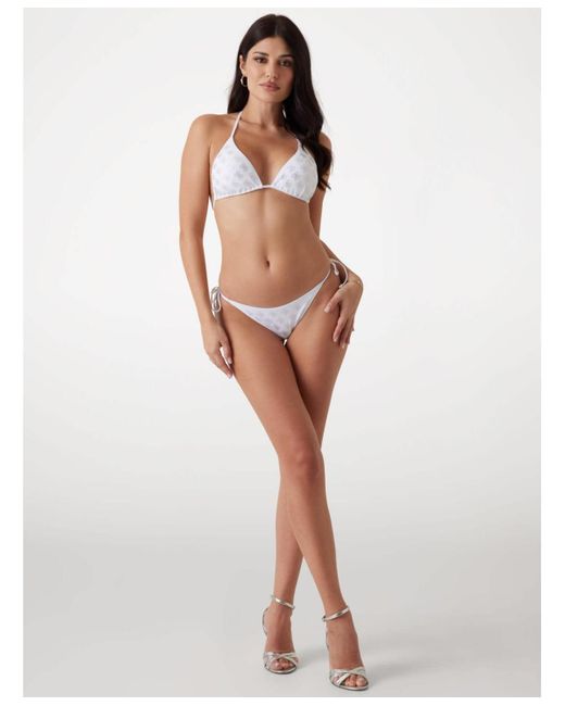 Guess Quattro G String Bikini Bottoms in Brown | Lyst