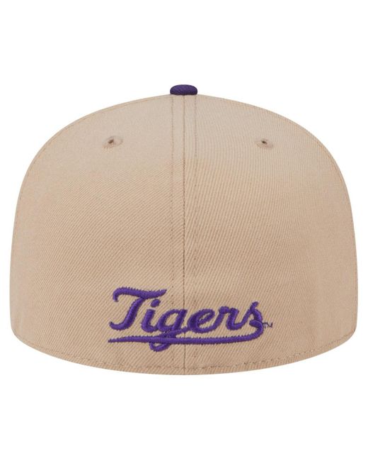 KTZ Lsu Tigers Throwback Two-tone 59fifty Fitted Hat in Green for Men ...